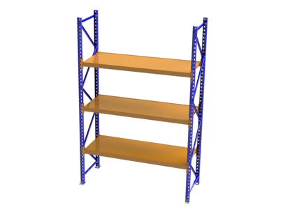 Pallet Rack Starter Unit, 8ft H x 2ft D x 5ft W – 3 Shelves | Zilla ...